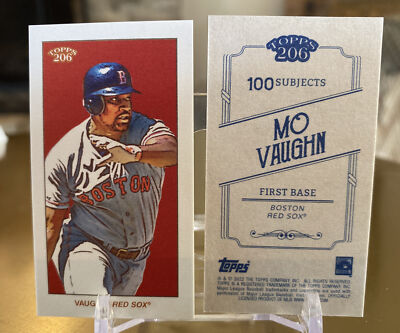 2022 topps t206 Wave 5 Mo Vaughn Boston Red Sox Mini Baseball Card | eBay