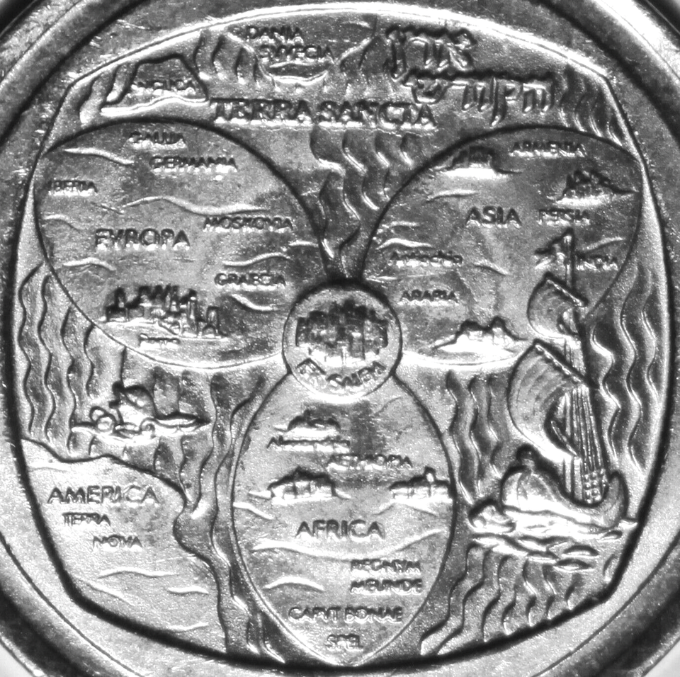 Israeli Mint Token 2000 Israel I.G.C.M.C. Jerusalem Map Continents | eBay
