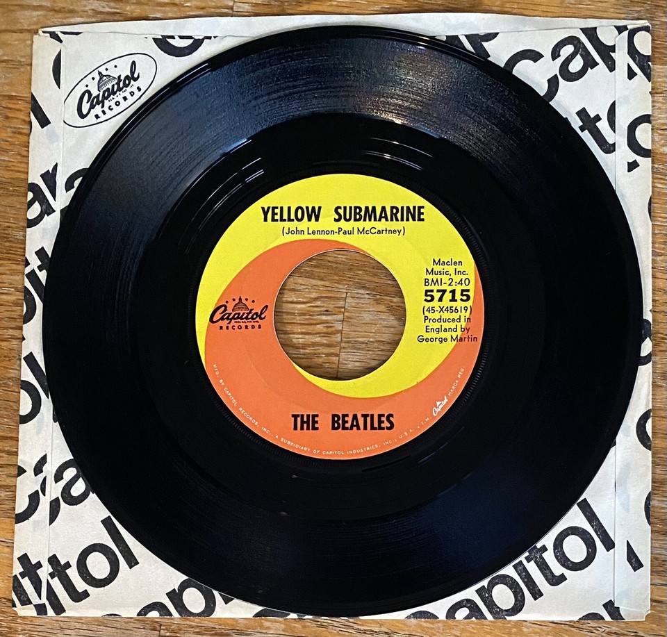 Beatles Yellow Submarine Eleanor Rigby Capitol 5715 Subsidiary ...