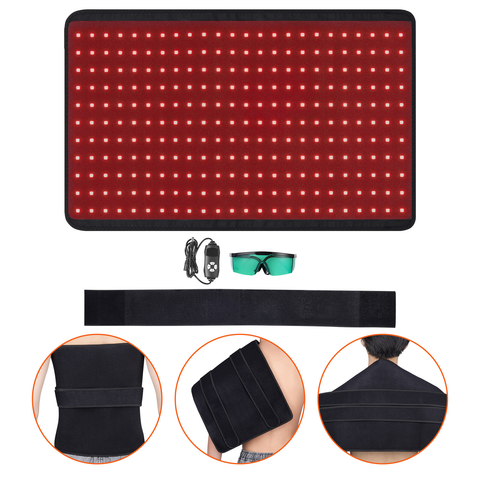 Uimoso Red Light Therapy Mat for Body 264PCS LED Light Therapy Pad 3 ...