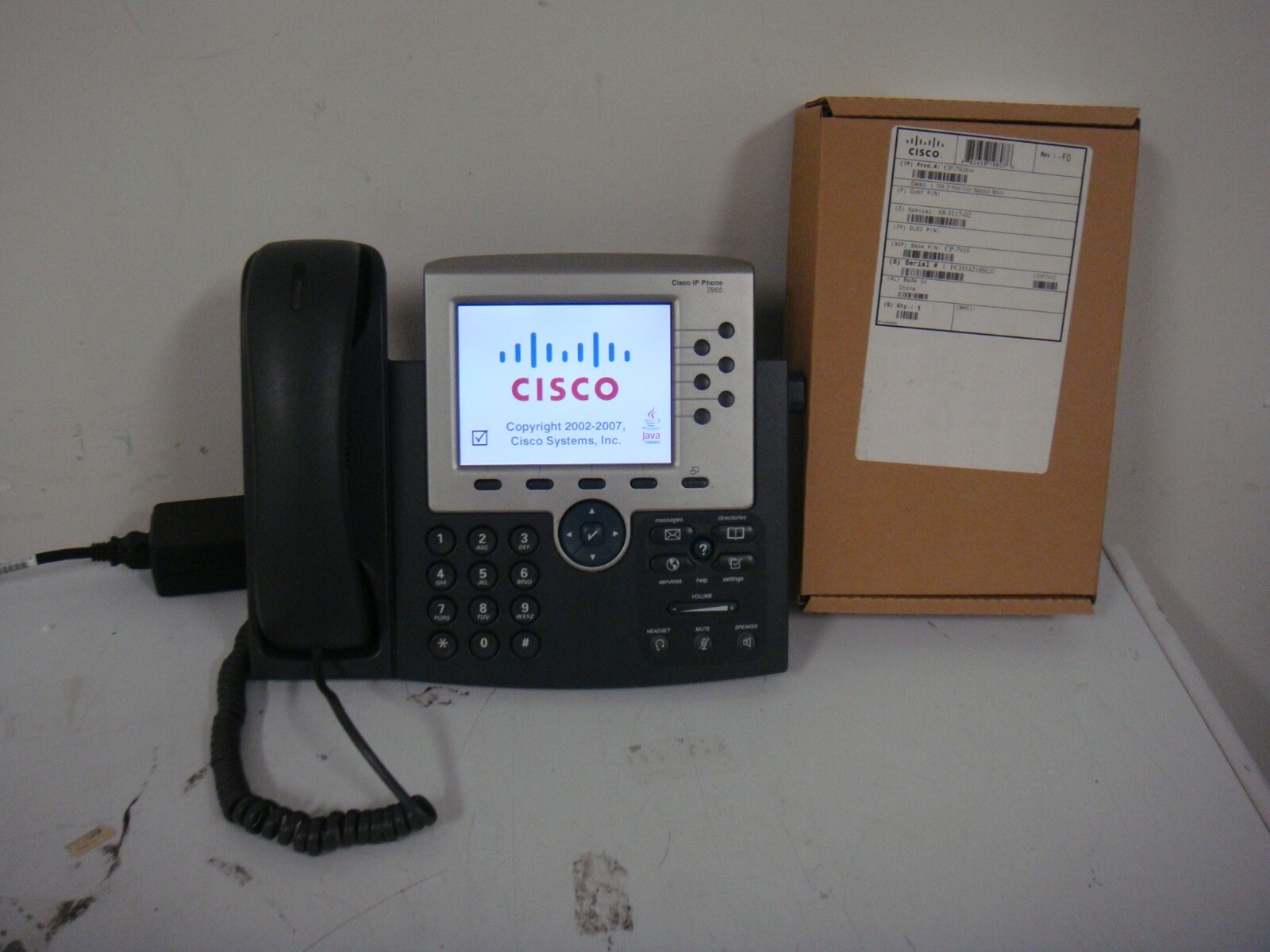 Cisco CP-7965G Color IP Phone with NEW 7916 expansion module | eBay