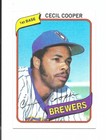 1980 Topps Cecil Cooper 95 Milwaukee Brewers Baseball Card Vintage | eBay
