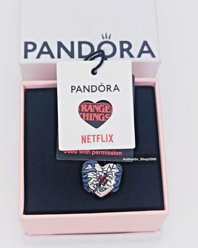 New 100% PANDORA 925 Stranger Things Glow-in-the-dark Heart Charm ...