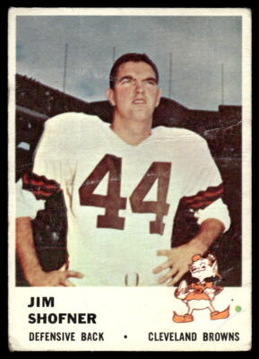 1961 Fleer Jim Shofner #15 Cleveland Browns Football Card | eBay