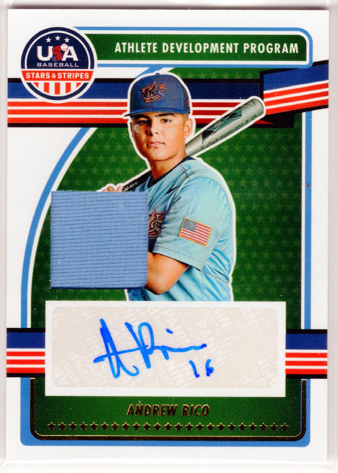 2023 USA Stars & Stripes Athlete Development Signatures Patch #58 ...