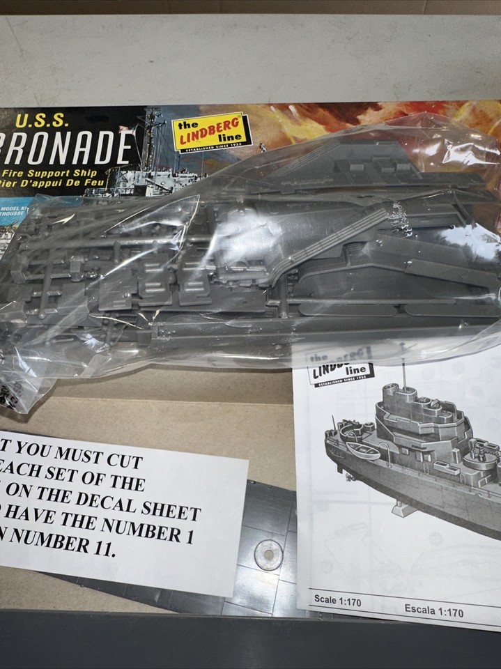 the Lindberg Line 1:170 Scale USS Carronade Model Kit US Navy | eBay