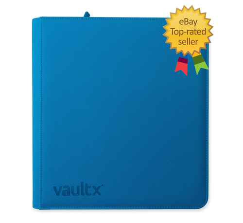 SHIPS NOW Vault X - Neon Blue 12 Pocket Exo-Tec ZIP BINDER - Limited ...