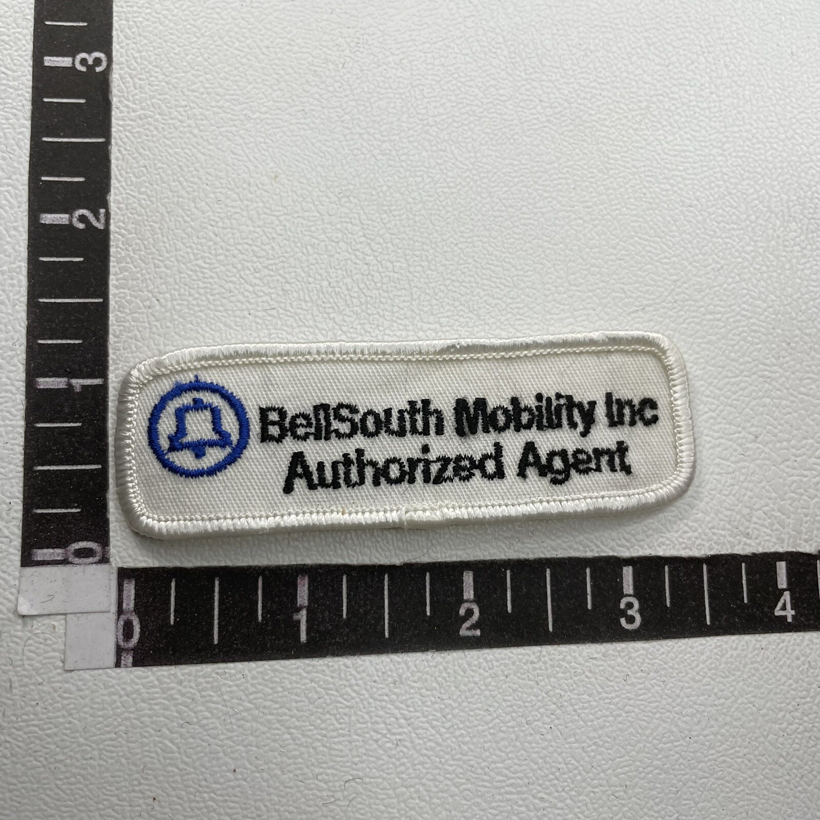 Vtg Bell Telephone BELLSOUTH MOBILITY INC. AUTHORIZED AGENT Ad Patch ...