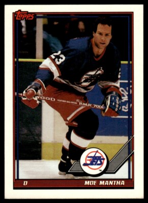 1991-92 Topps #477 Moe Mantha Winnipeg Jets | eBay