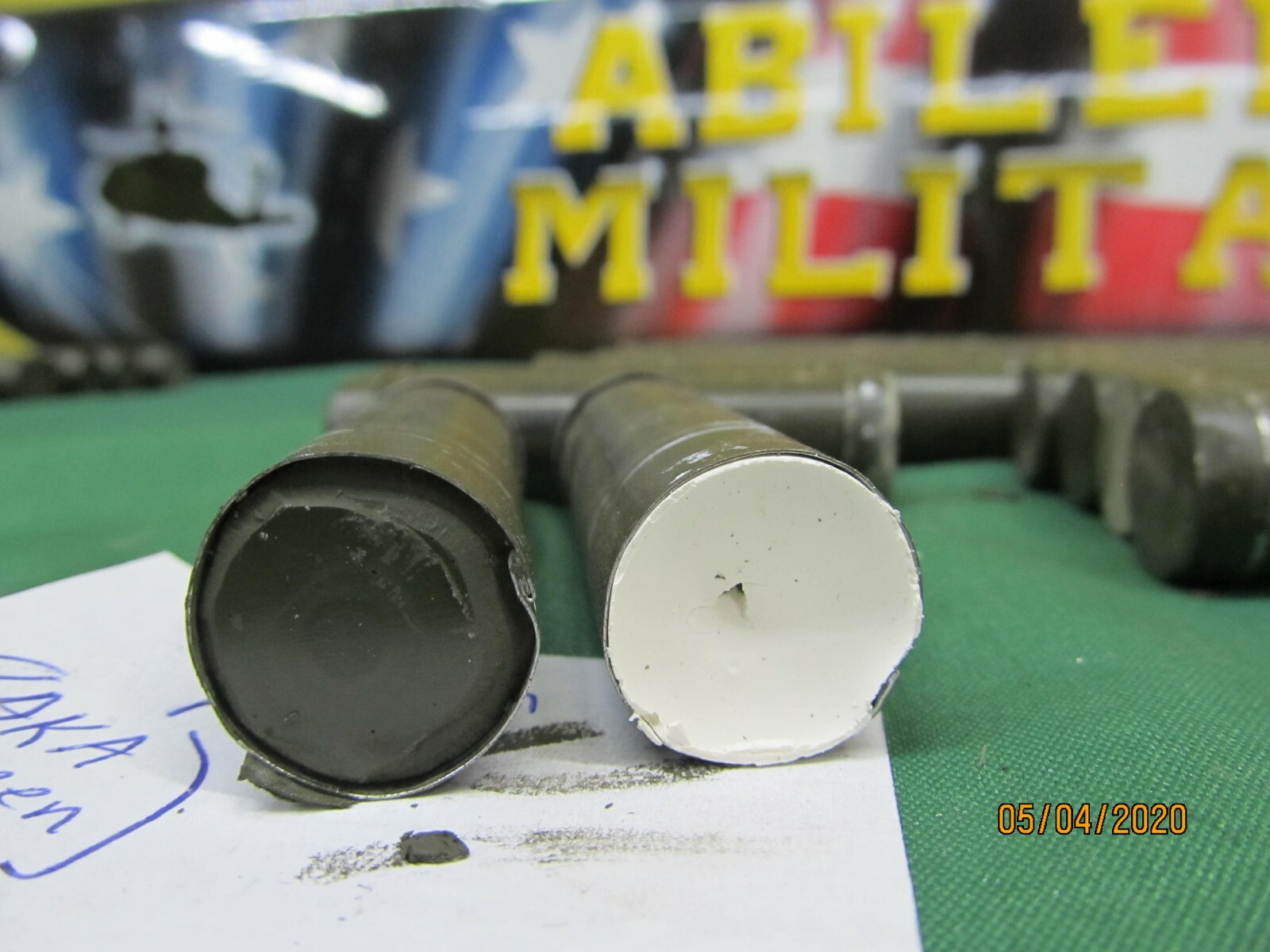 Camouflage Face Paint Military Surplus Army White & Loam Dark Green 1 ...