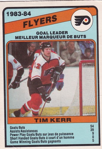 1984-85 O-Pee-Chee #364 Tim Kerr Philadelphia Flyers + Yes 4 Free ...
