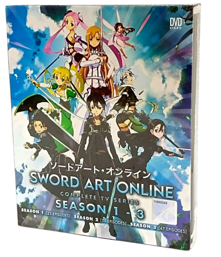 Sword Art Online DVD Anime Season 1 2 3 (Vol. 1-96 End) English Dubb ...