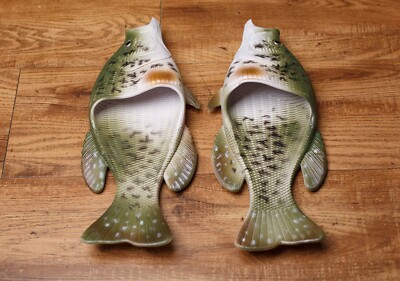 Rivers Edge Bass Fish Flip-Flop Shoes Size Marked as 9M / 10W NEW | eBay