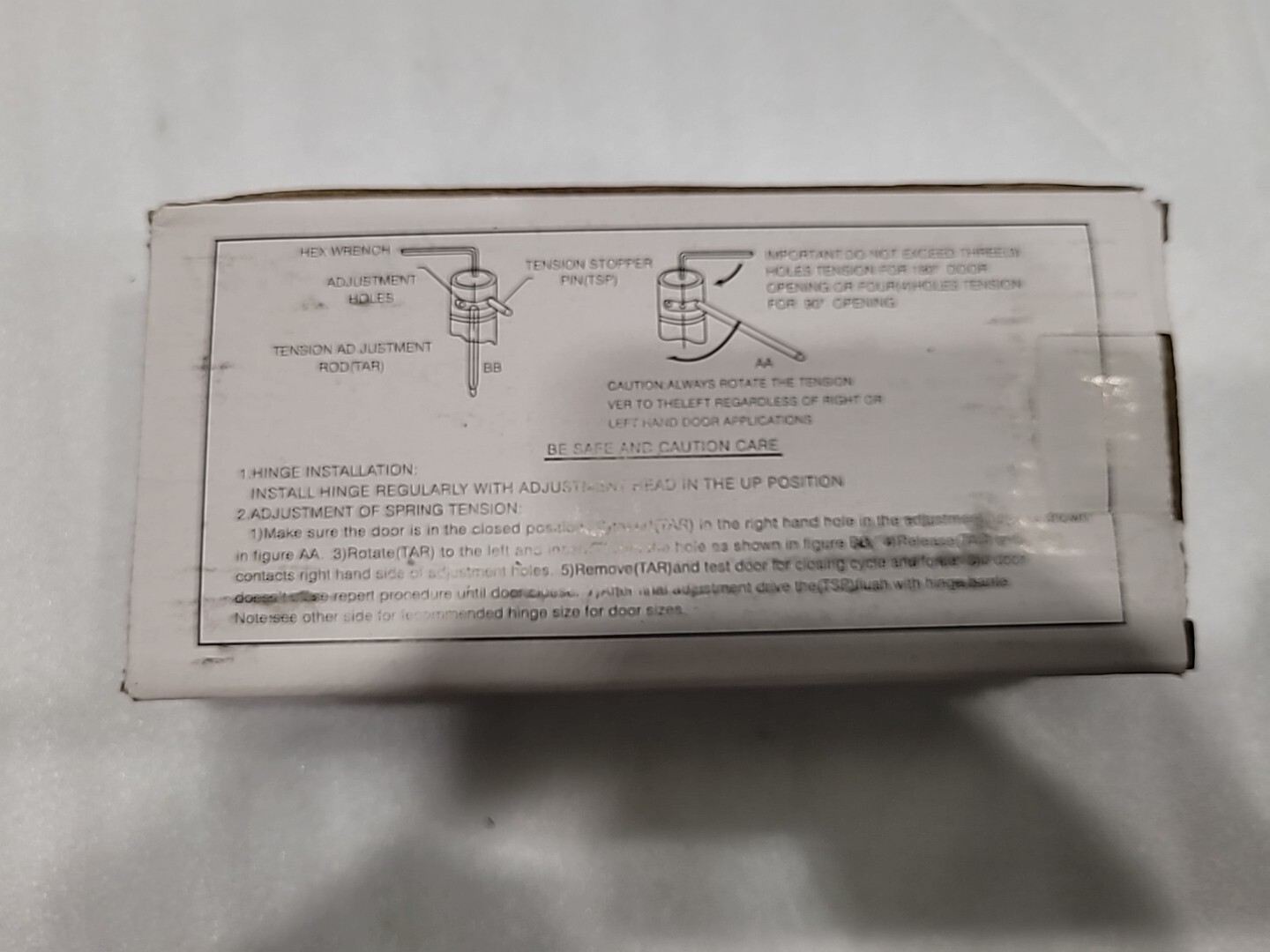 Vantage Point Spring Door Hinges Stainless Steel SH404-01 48022 SATIN ...