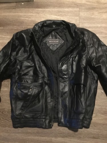 Mens David Taylor Leather Jacket Size Large XL | eBay