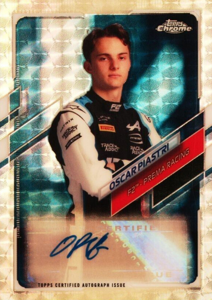 2021 Topps Chrome Formula 1 - Autographs Superfractor #CA-OP Oscar ...