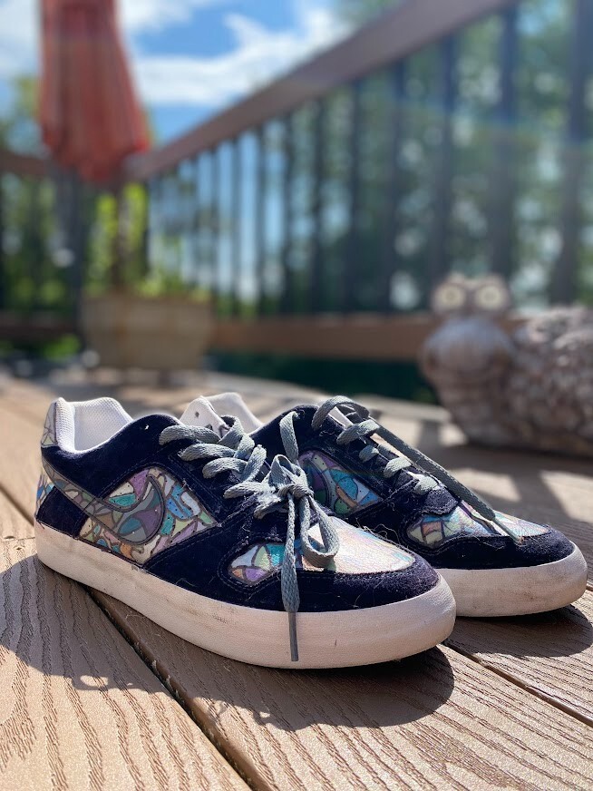 Nike SB Delta Force Custom Stained Glass Colorway - Gem