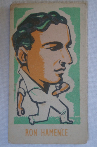 1948 Kiddy's Favourites -Popular Cricketers Card - Ron Hamence South ...