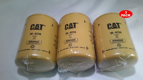 3 Pack Caterpillar 1R-0734 Oil Filter / CAT 1R0734 | eBay