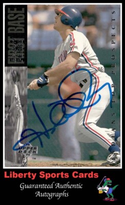 1993 Upper Deck Herbert Perry #12 Authentic Autographed Card Cleveland ...