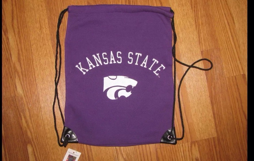 NWT! Kansas State Wildcats Drawstring Sweatshirt backpack | eBay