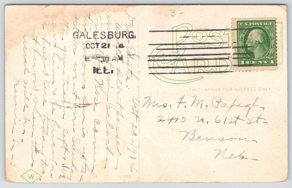 Galesburg Illinois~Elk's Club~BPOE~Wood Awning Over Door~Red Brick~1914 ...