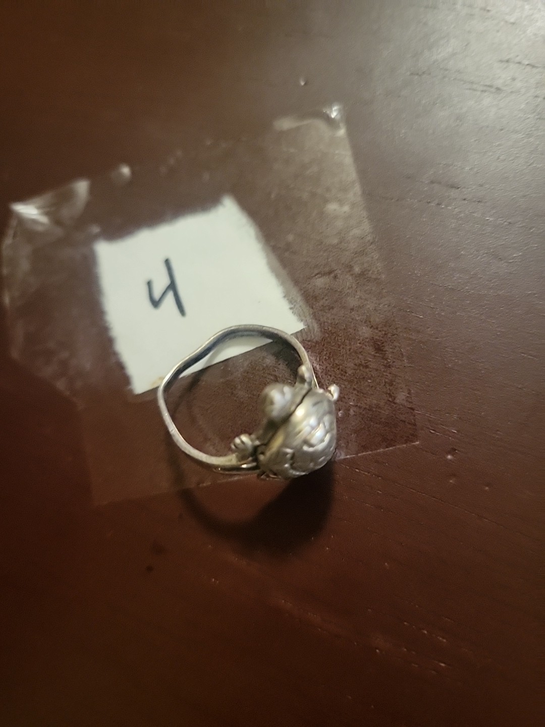 Signed SE 925 Figural Turtle Poison Pill Ring Size 7 Good Luck ...