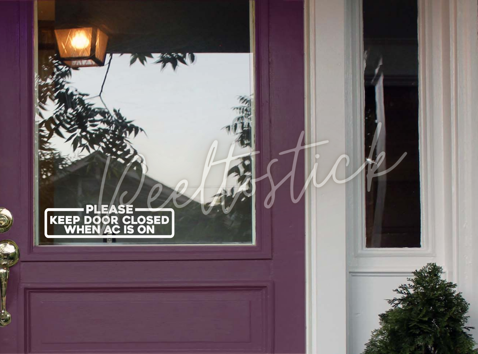 Please Keep Door Closed When AC is ON Vinyl Decal | Window Sticker ...