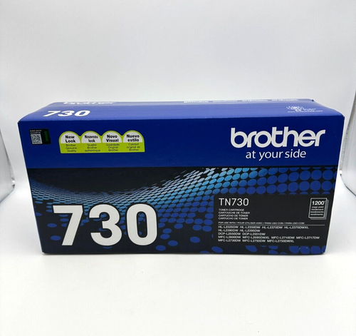 Genuine Brother TN730 Black Ink Toner Cartridge / 1200 Page Yield | eBay