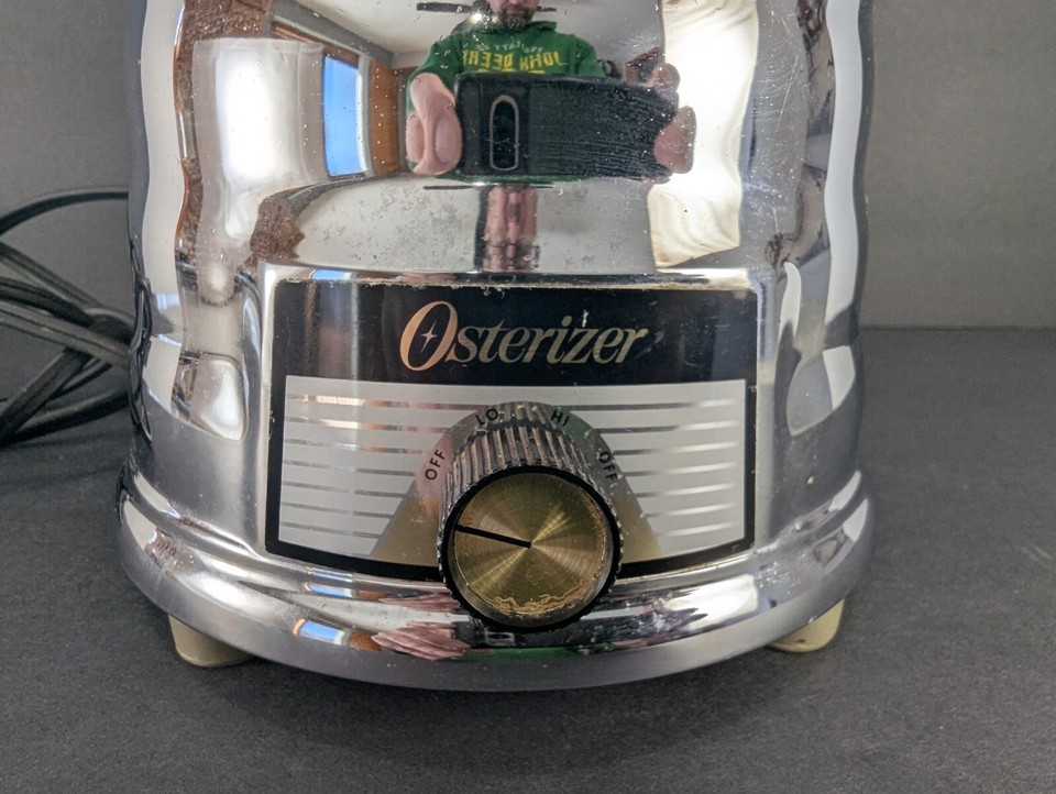 Osterizer Beehive Custom Chrome Blender Vintage Model 462 Tested Glass ...