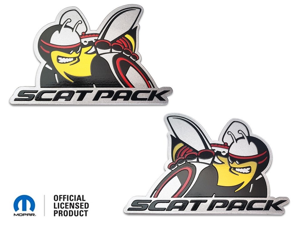 For 2015-2023 Dodge Charger Scat Pack Fender Bee Acrylic Emblem Badge ...