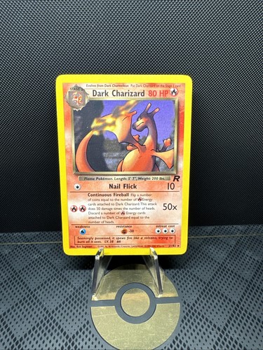 Pokémon Dark Charizard 21/82 Team Rocket Non-Holo Card Vintage Rare | eBay