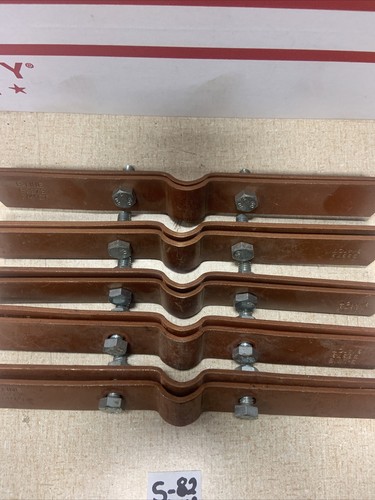 B-Line Copper Pipe Riser Friction Clamp B3373 3/4”CT w/Bolts & Nuts Lot ...