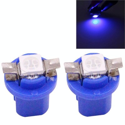 2PCS B8.5 Blue Light 0.2W 12LM 1 LED SMD 5050 LED Tool Bulb Light ...