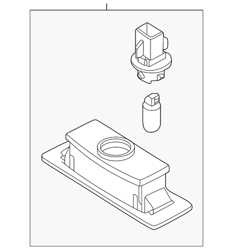Genuine Kia License Lamp 92501-2G000 | eBay