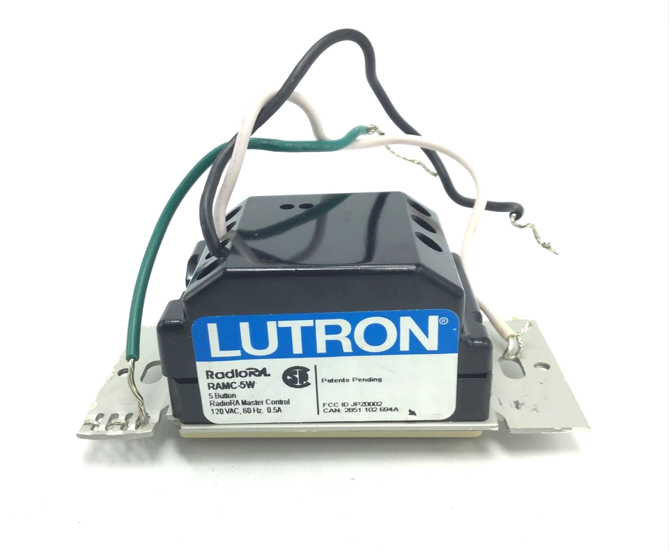 Lutron RadioRA Classic Slim Wall-Mounted Master Control 5-button Keypad ...