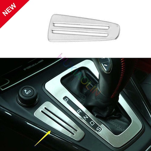 For Ford Focus 2015-18 Silver Steel Central Console Card Slot Panel ...