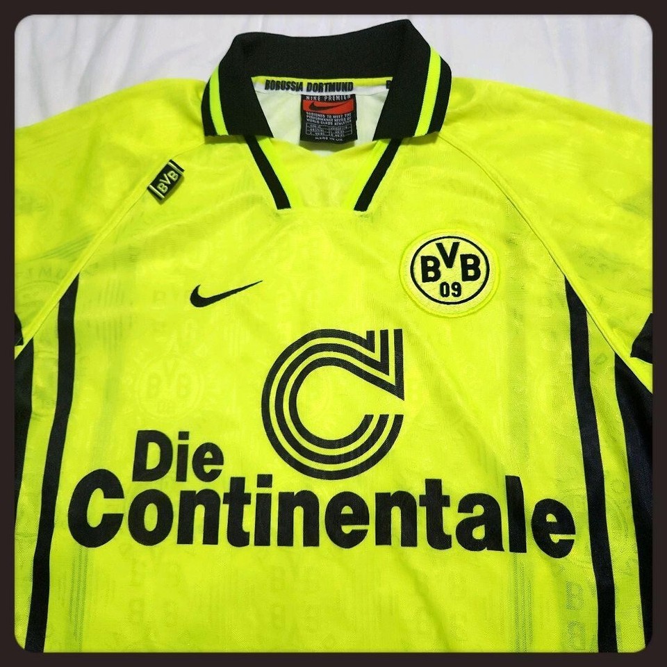 MINT Borussia Dortmund 1996 97 M TRIKOT BVB Home Football Shirt VINTAGE ...