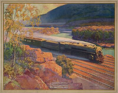 Wall Decor Poster.Home Room art design.Mohawk Valley.N.York railroad ...