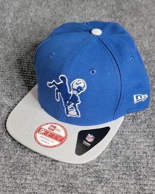 Indianapolis Colts 9FIFTY New Era Retro Blue And Gray Snapback Hat NFL ...