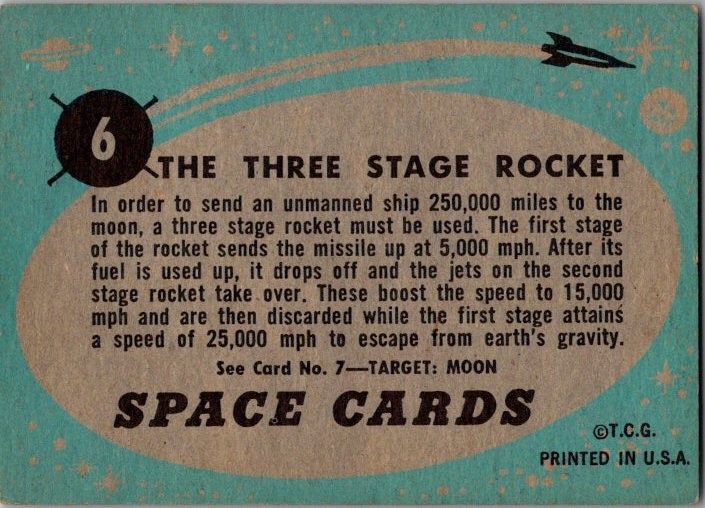 1957 Topps SPACE CARDS U PICK THE CARD VG COND Space Race & Exploration ...