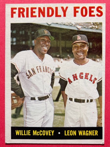 1964 TOPPS BASEBALL FRIENDLY FOES WILLIE McCOVEY BASEBALL CARD #41 VG ...