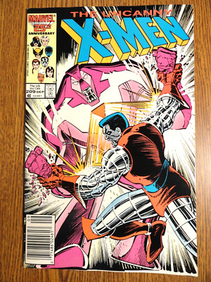 Uncanny X-Men #209 Newsstand Romita Colossus Vs Nimrod Housse 1st ...