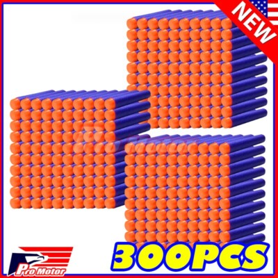 300x Purple Lot Refill Bullet Darts Foam Ammo For air warriors blaster ...