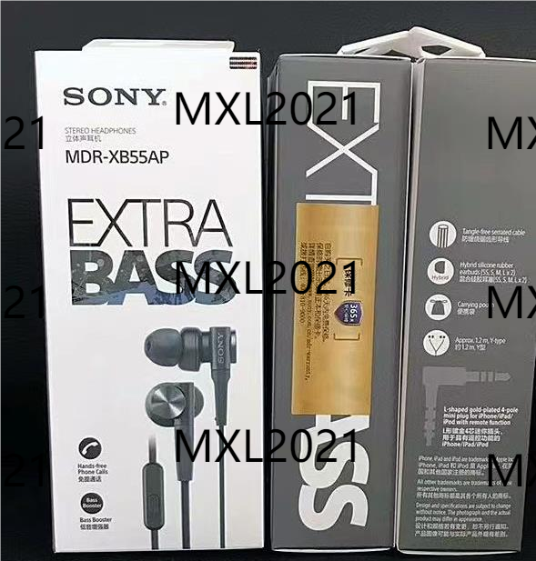 SONY MDR-XB55AP Bass Booster In-Ear Headphones In-line Remote Mic | eBay