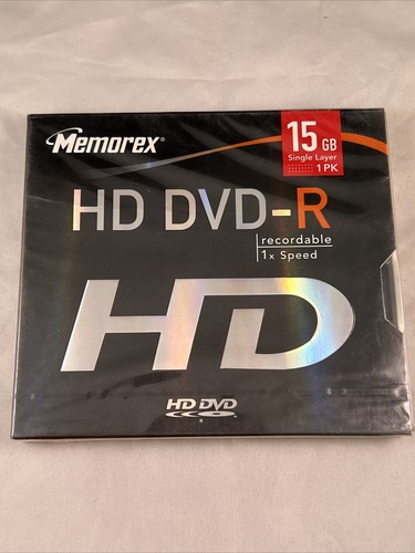SEALED NEW Memorex HD-DVD-R 15GB Single Layer 1x Speed Recordable | eBay