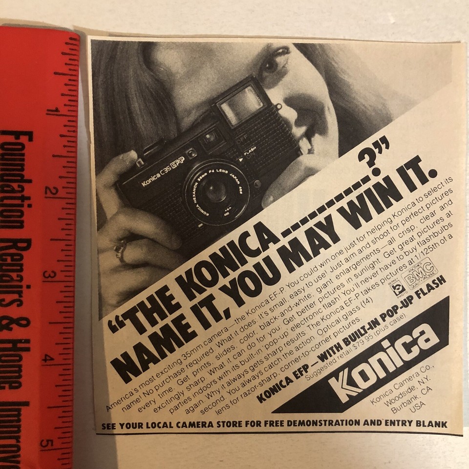 1980s Konica 35 MM Camera Vintage Print Ad Advertisement pa31 | eBay