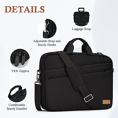 15 15.6 16 Inch Laptop Computer Pc Shoulder Bag Carrying Case ...