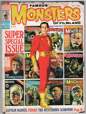 FAMOUS MONSTERS OF FILMLAND #101 1973 Warren Ackerman VINTAGE MOVIE ...