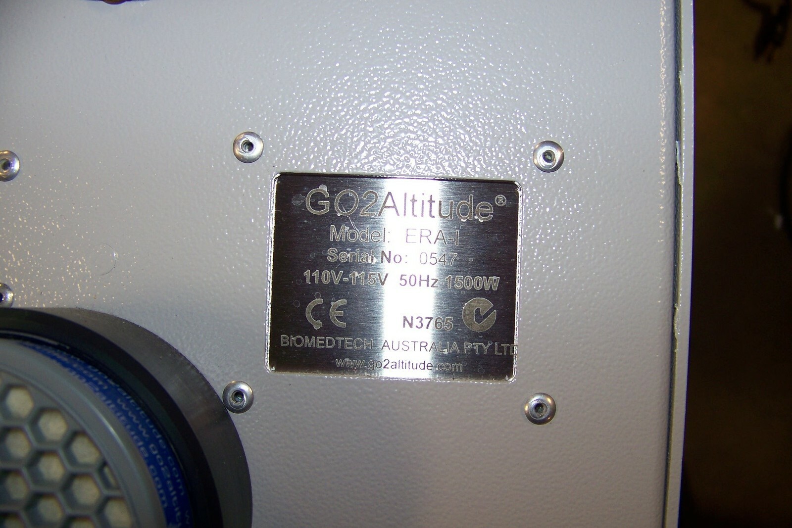 GO2 Altitude 304 Hypoxicator 304 + ERA1 Compressor + Accessories Runs ...